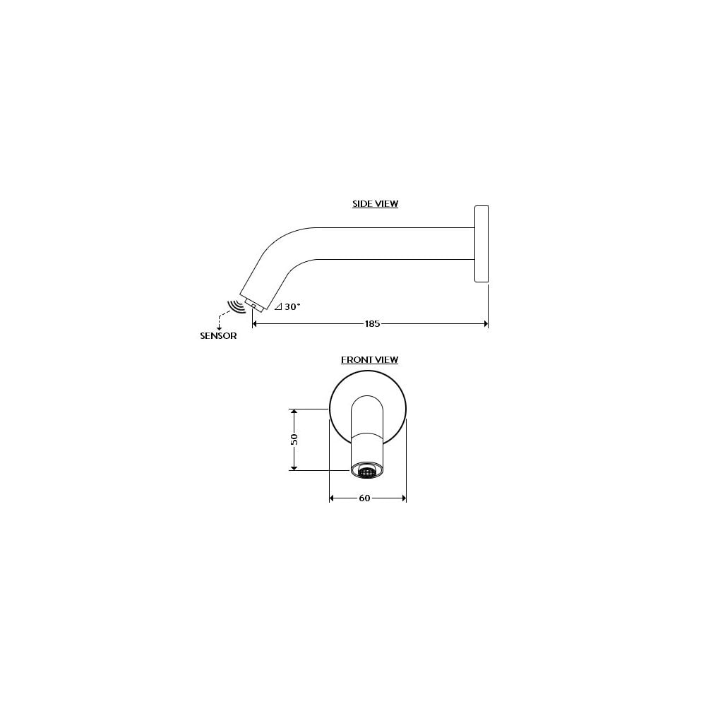 AQUAZONE AQUAECO Concealed Sensor Tap - AQE-ECO-I307-CP – Intelligent ...