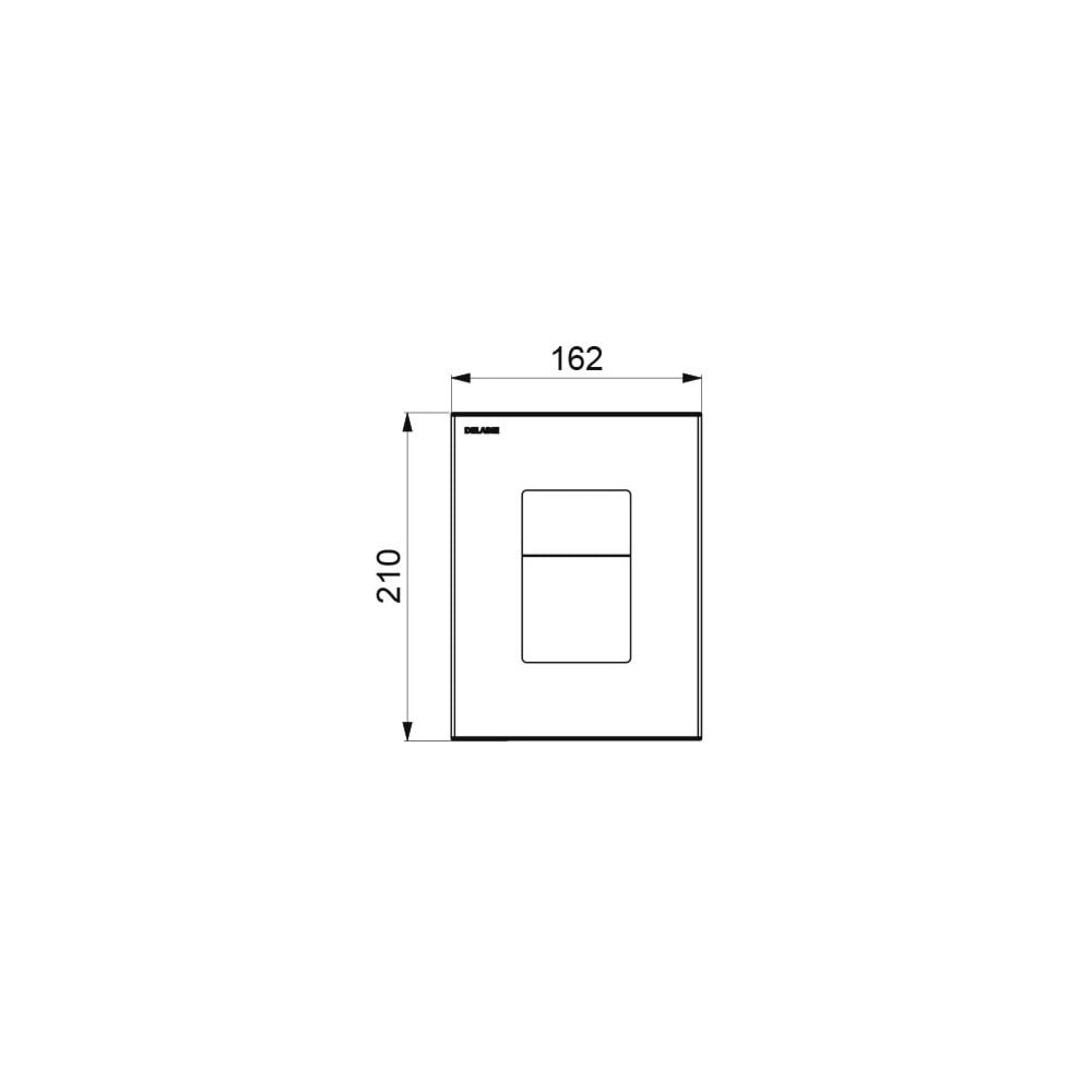 DELABIE TEMPOFLUX 3 Direct Flush System Control Plate for WCs 763000 ...