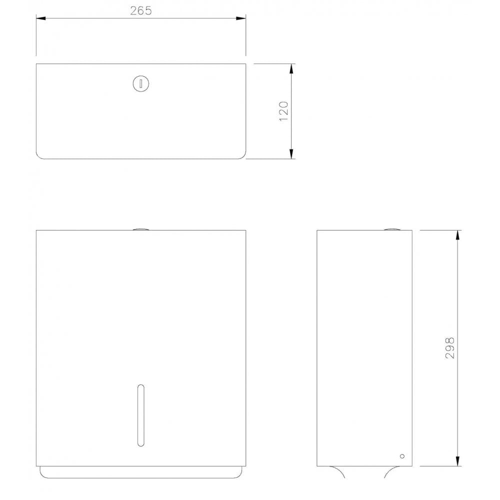 Dolphin Prestige Wall Mounted Paper Towel Dispenser Dp3104