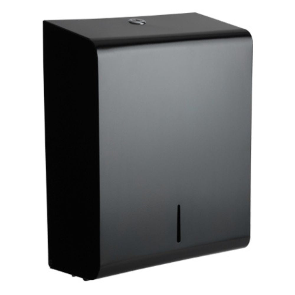 Matte Black Steel Large Hand Towel Dispenser – Intelligent Hand Dryers